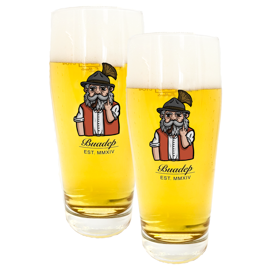 Limitiertes 2er Set "10 Jahres Grantler" Willibecher / Helles Glas ...
